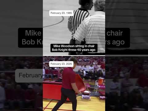 Mike Woodson broke out the iconic Bob Knight chair #shorts – Whatfinger ...