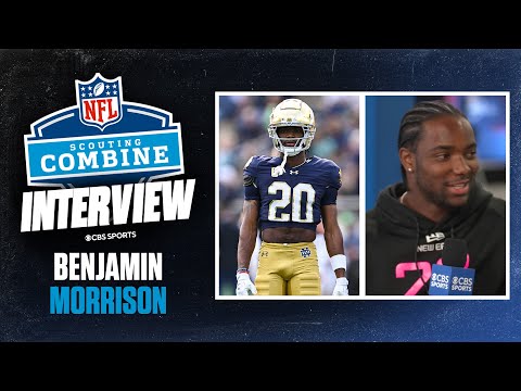 Notre Dame CB Benjamin Morrison gives an update on hip injury recovery ...