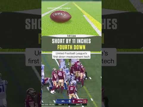 While the NFL explores virtual measurements, this is how the UFL uses ...