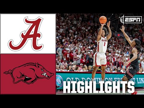 Alabama Crimson Tide vs. Arkansas Razorbacks | Full Game Highlights | ESPN College Basketball ...