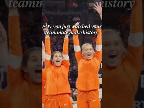 Clemson’s Brie Clark became the FIRST NCAA gymnast to perform the Biles ...