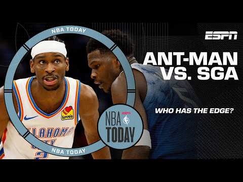 ANT-MAN 🆚 SGA 🍿 Who has the edge in the Timberwolves vs. Thunder series ...