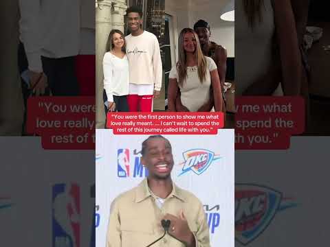 SGA talking about his wife Hailey after he won the MVP 🥹 ️ (📸 via @shai ...