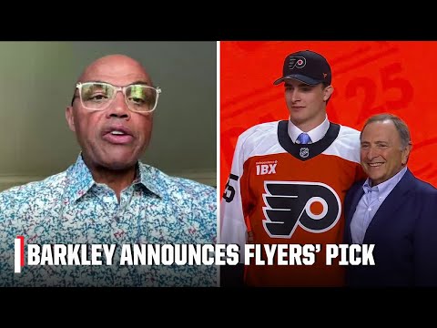 Charles Barkley announces Philadelphia Flyers first round pick in 2025 ...