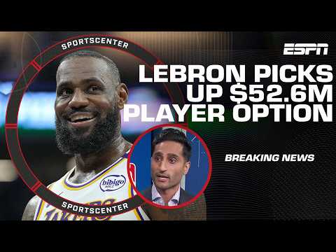 BREAKING 🚨 LeBron is opting into $52.6M player option for the 2025-26 season – Shams Charania ...