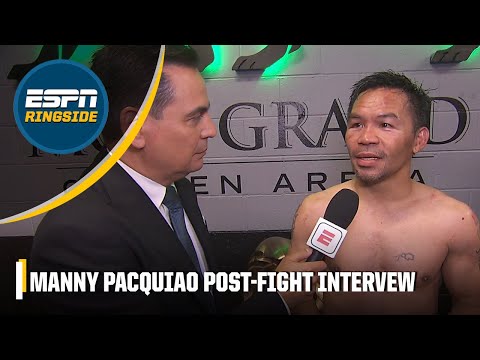 Manny Pacquiao believes he can be champion again after return vs. Mario ...