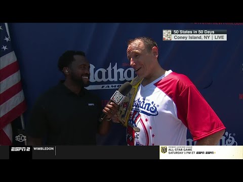 Joey Chestnut on winning his 17th Mustard Belt, chasing the record and ...