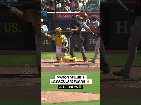 Mason Miller tosses an immaculate inning on nine SLIDERS! 🤯 ...