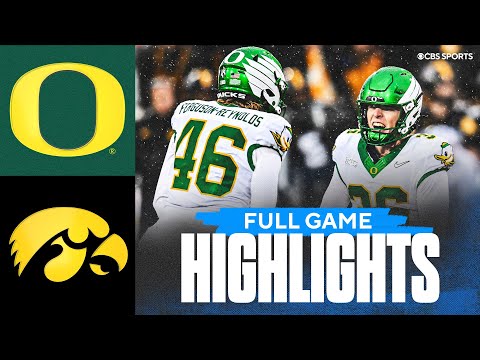 No. 9 Oregon Ducks vs No. 20 Iowa Hawkeyes | Full Game Highlights ...