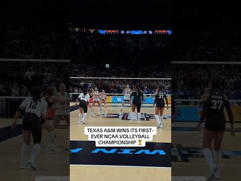 Texas A&M sweep Kentucky for their first volleyball National ...