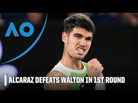 Carlos Alcaraz defeats Adam Walton in straight sets in 1st round of the ...