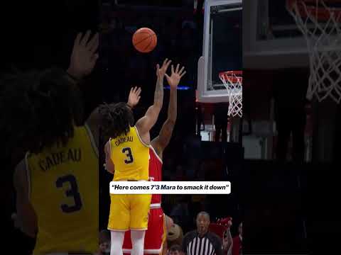 Aday Mara can’t be stopped right now 🤯 #michigan #adaymara #dunk #cbb ...