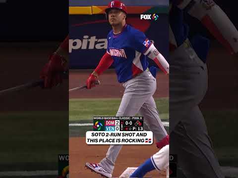 SOTO HOMER GETS STADIUM ROCKING 🏟 #juansoto #worldbaseballclassic # ...