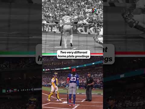 A couple different exchanges at home plate 👀 #WBC #WorldBaseballClassic ...